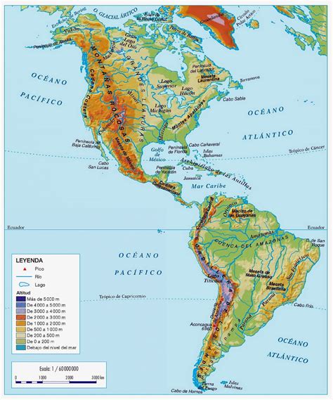 Ciencias Integradas RELIEVE DE AMÉRICA