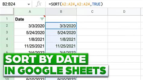 How To Sort By Date In Google Sheets Classical Finance YouTube
