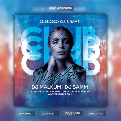 Modelo De Folheto Festa Noite Clube Psd Premium
