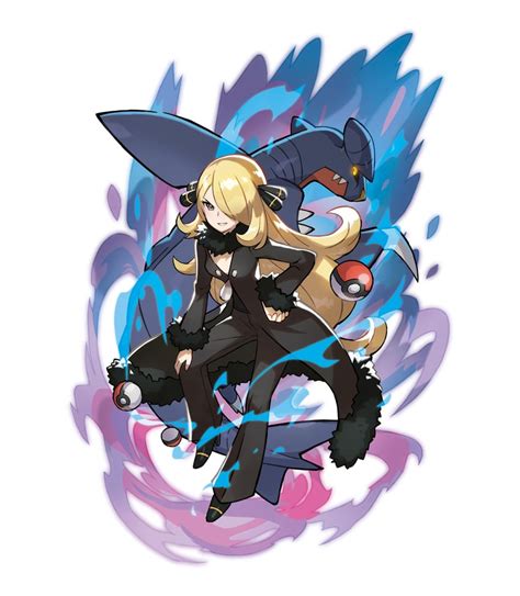 Cynthia And Garchomp Pokemon And 1 More Drawn By Saitou Naoki Danbooru