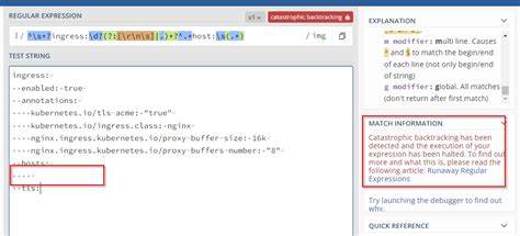 regex catastrophic backtracking on regular expression stack overflow en español