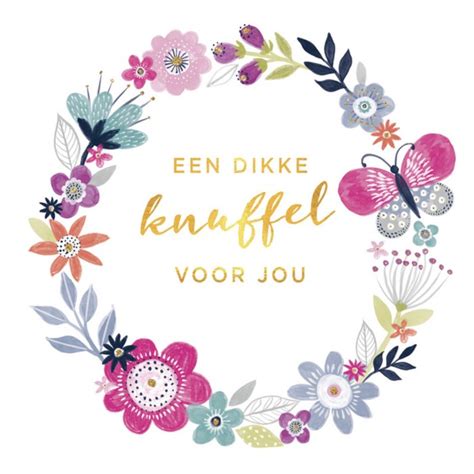 Dikke Knuffel Omdat Ik Aan Je Denk Een Warme Omhelzing Van Woorden