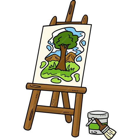 Easel PNG Painting Easel Art Easel Canvas With Easel Blank Clip