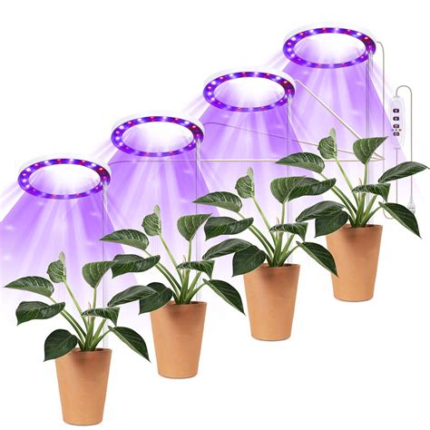 4x LAMPA LED DO UPRAWY WZROSTU ROŚLIN RÓŻOWA LAMPA LED ROZWÓJ ROŚLIN