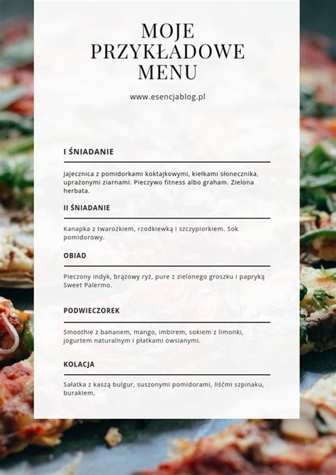 Zasady Zdrowego Od Ywiania Przykladowe Menu Esencja