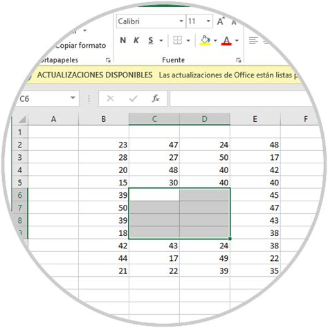 Cómo borrar varias celdas en Excel 2019 Eliminar Datos Solvetic