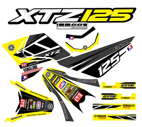 Xtz Personalizada Tipo Motocross Th Amarilla Calcas Monkey