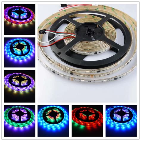 16 5ft 5M WS2811 30leds M Led Pixels RGB Strip Addressable 150LED DC12V