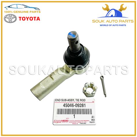 45046 09281 Genuine Toyota END SUB ASSY TIE ROD RH LH OEM FORTUNER