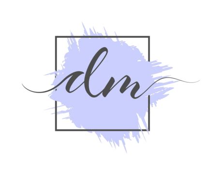 Dm Letter Logo Icon Design Template Elements Vector Element Template