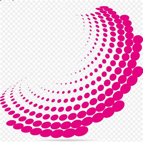 矢量粉红圆点组成的半波PNG图片素材下载 图片编号qarvklxg 免抠素材网