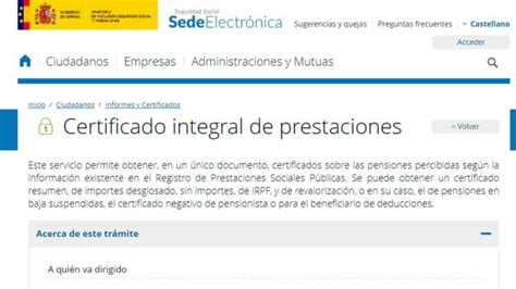 Certificado Integral De Prestaciones AlMinutoNoticias