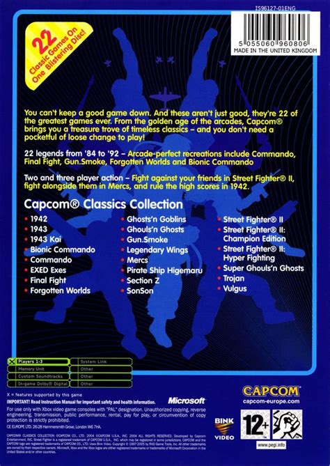 Capcom Classics Collection Cover Or Packaging Material MobyGames