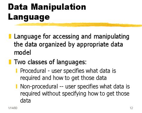 data manipulation language