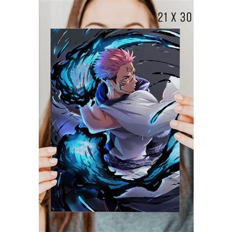 DuoArt Jujutsu Kaisen Sukuna Anime Manga Poster Yüksek Fiyatı