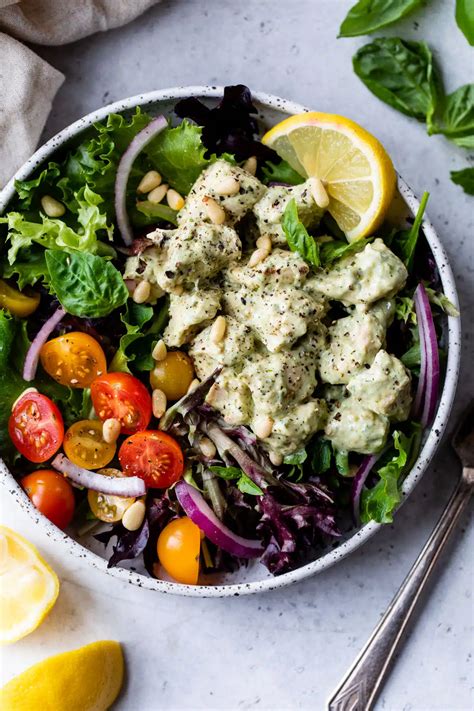 Pesto Chicken Salad The Almond Eater