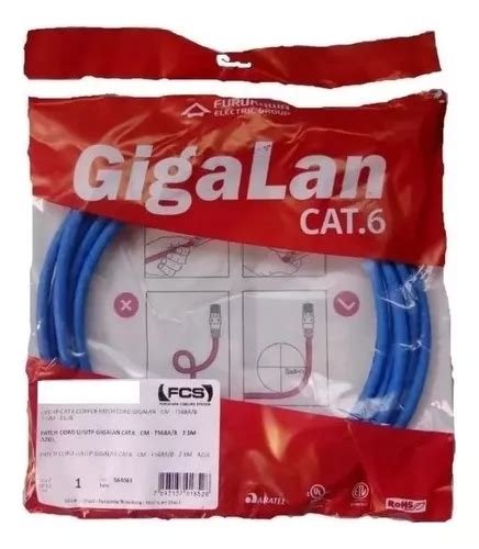 Patch Cord Furukawa Cat6 Azul Gigalan 2 5m Caixa 15 Un MercadoLivre