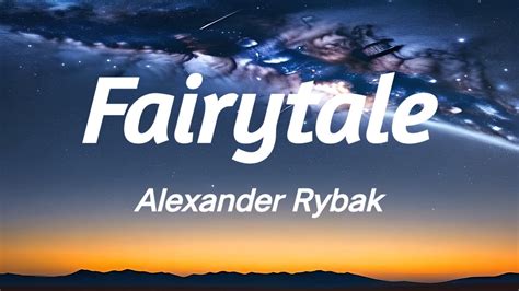 Fairytale Song By Alexander Rybak Lyrical Lyrics Youtube