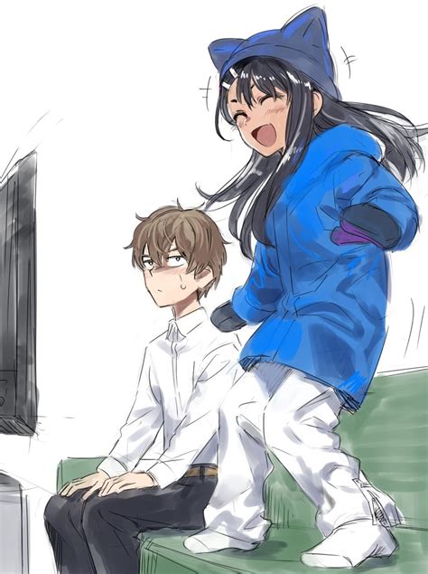 Nagatoro Hayase And Hachiouji Naoto Ijiranaide Nagatoro San Drawn By