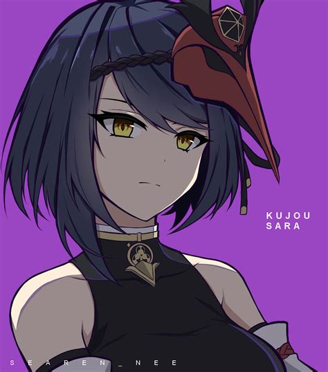 Kujou Sara Genshin Impact Image By Searennee Zerochan