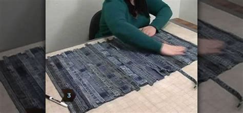How To Turn Your Old Jeans Into A Rag Rug Denim Crafts Old Jeans