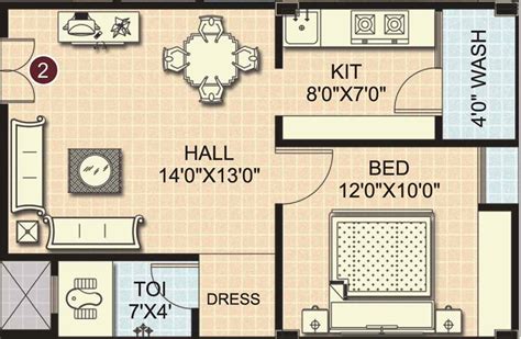 Bhk Floor Plan With Dimensions Viewfloor Co