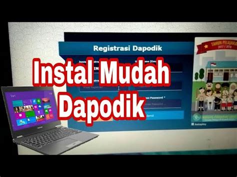 Cara Install Dapodik Versi Baru Termudah Youtube