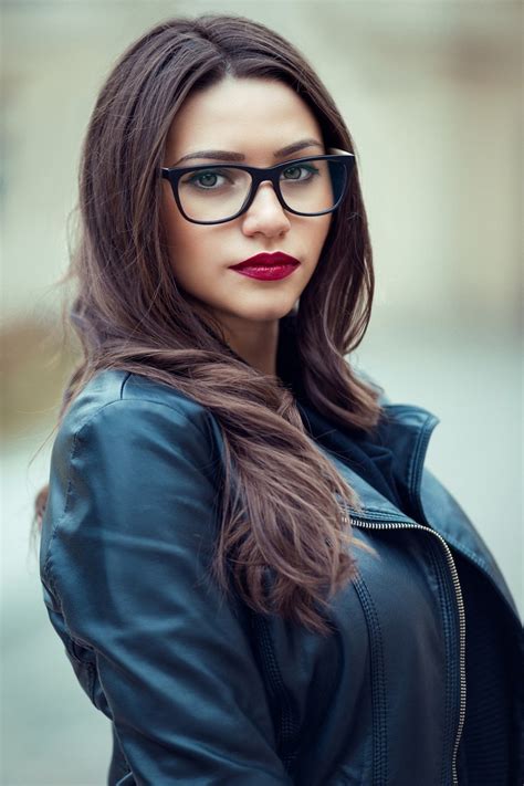 Model Women Brunette Glasses Jacket Wallpaper Resolution900x1350 Id1356745