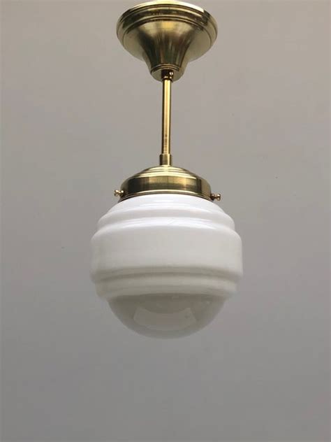 Lampada a sospensione Art Déco Ottone Vetro Catawiki