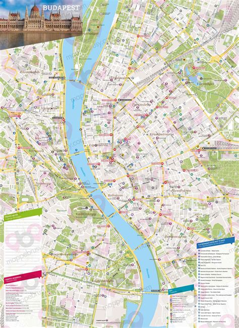 Mappa Di Budapest Cartina Di Budapest Personalizzata
