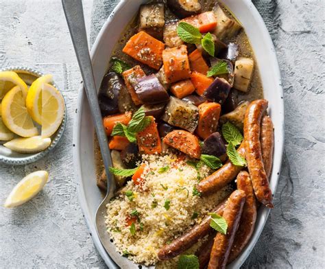 Recept Kruidige Couscous Met Gestoofde Wortel Munt En Merguez
