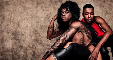 A Gay Black Emo Couple Muscular Black And Red Stable Diffusion