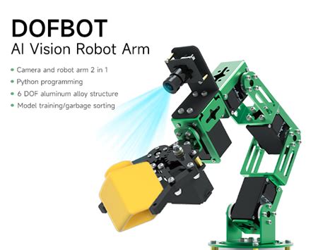 Yahboom Robotic Arm Raspberry Pi Robot Kit AI Hand Building With Camera