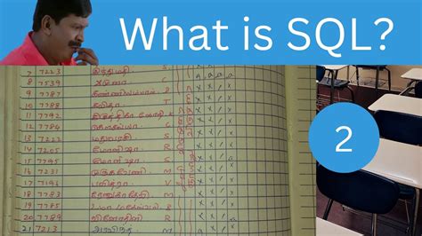 what is sql learn sql in tamil sql tutorial for beginners tamil tech guru youtube