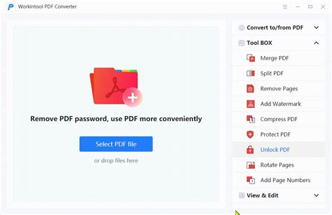 how to remove password from pdf 5 ways [2024] workintool