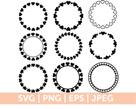 Heart Monogram Frame Svg 134 SVG File For Silhouette