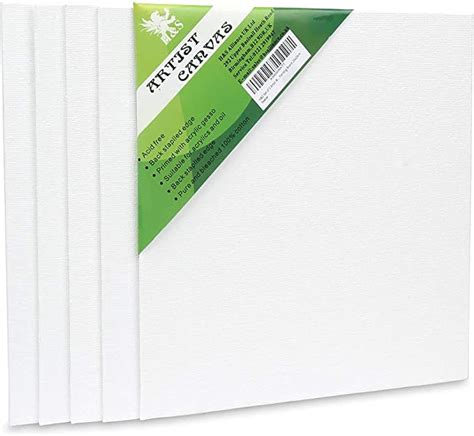 H S Set Di 5 Tele Per Dipingere Bianche Tela Per Quadro Piccola 20