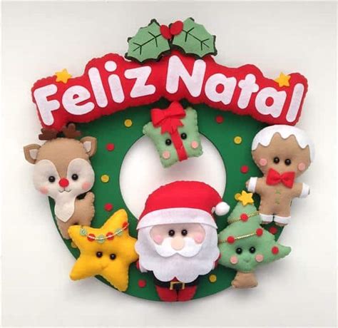Guirlanda De Natal Em Feltro Ideias Passo A Passo E Moldes