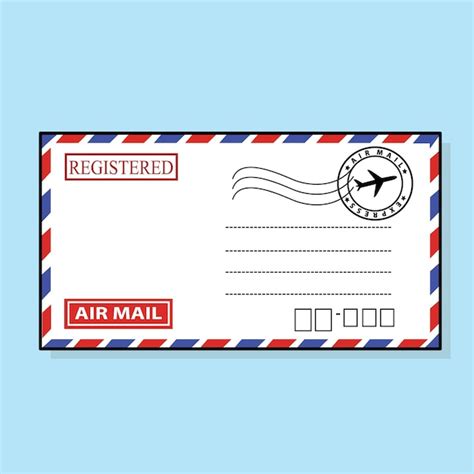 Premium Vector Airmail Icon Airmail Vector Envelope Business Envelope