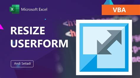 Cara Agar Userform Macro Vba Bisa Di Resize Sesuka Hari Windows Api Youtube