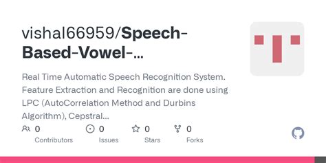 github vishal66959 speech based vowel recognition system 1 real time automatic speech
