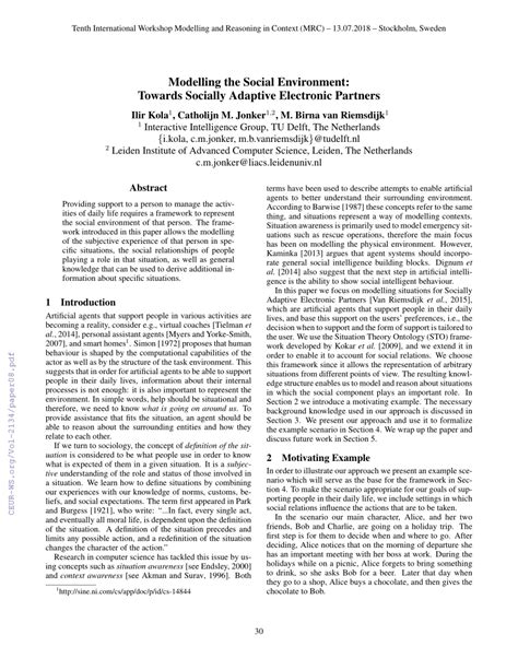 pdf modelling the social environment towards socially adaptive electronic partners