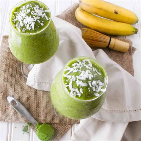 Tropical Green Tea Smoothie Recipe Green Tea Smoothie Green Tea