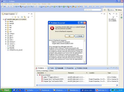 [stm32f107][eclipse][openocd] pierwsze kroki konfiguracja i debugowanie