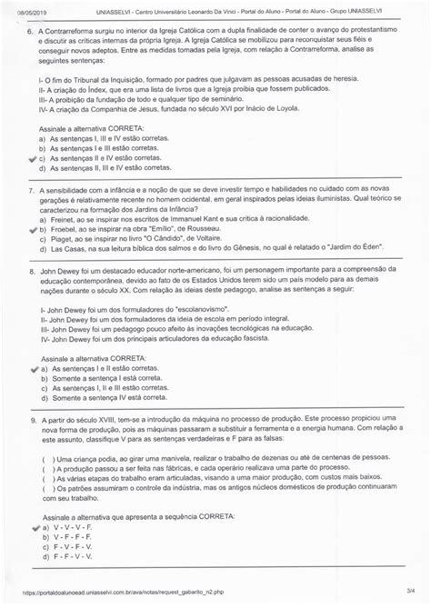 Gabarito Educa O Inclusiva Uniasselvi Librain