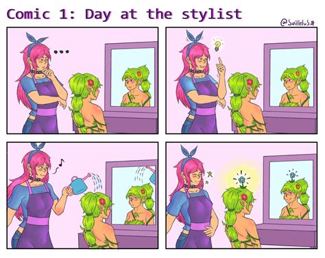Mini Npc Comic Of The Dryad Visiting The Stylist C Terraria