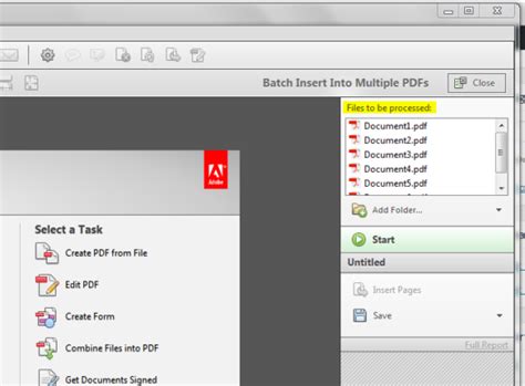 batch inserting pages into multiple separate pdfs with adobe acrobat the mergy organization