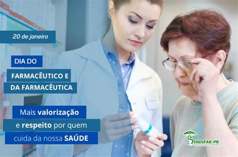 20 de janeiro Dia do Farmacêutico e da Farmacêutica SINDIFAR PR