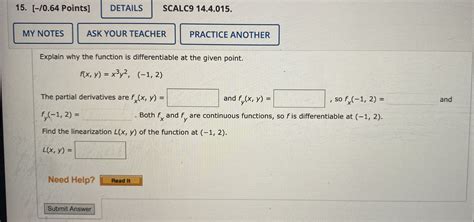 Solved Explain Why The Function Is Differentiable At The Chegg