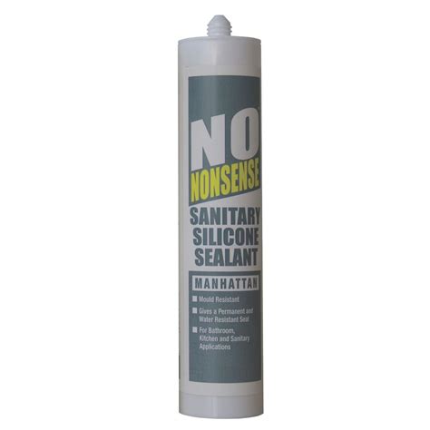 No Nonsense Sanitary Silicone Sealant Manhattan Grey 310ml Amazon Co